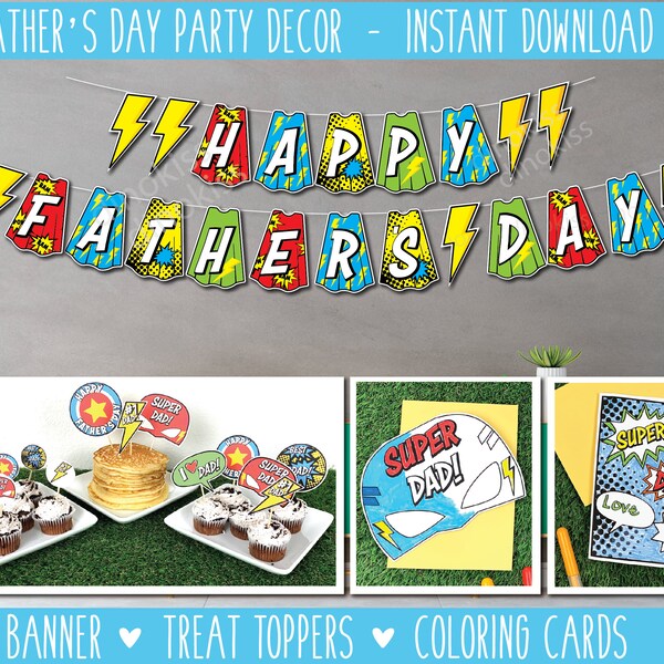 Printable Super Dad Sign - Etsy