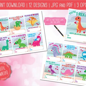 Valentines Day Cards Printable, Dinosaur Valentine, Valentines Day Card ...
