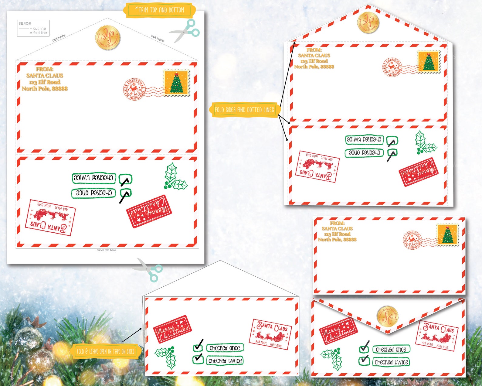 Instant Download Letter From Santa Bundle Letter From Santa - Etsy