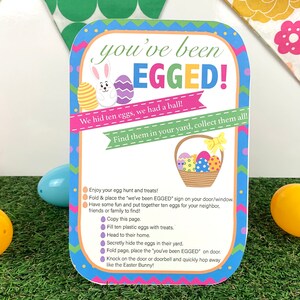 You've Been Egged Printable, We've Been Egged Printable, Easter ...