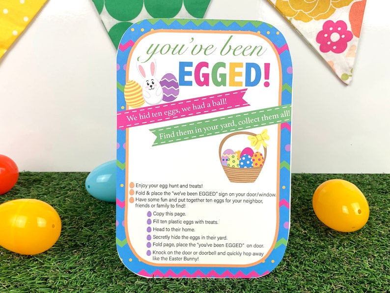You've Been Egged Printable, We've Been Egged Printable, Easter ...