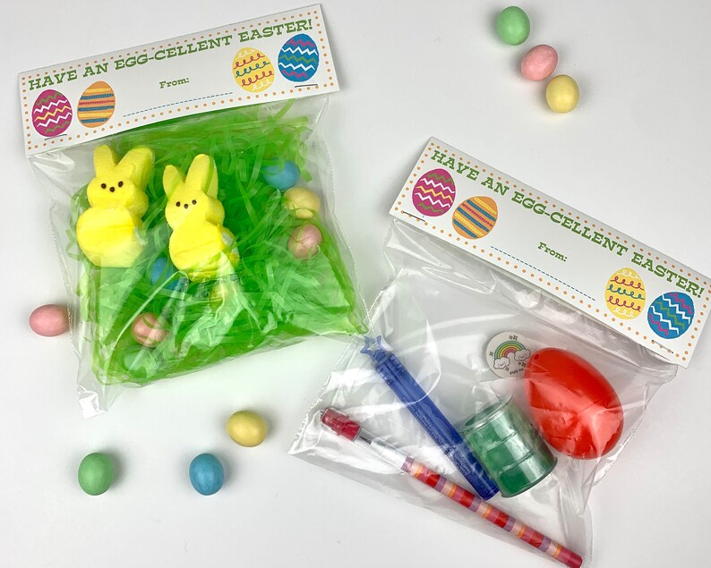 Easter Bag Toppers Printable, Have an Eggcellent Easter Bag Toppers ...