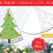 Christmas Coloring Card PDF, Christmas Card Printable, Christmas Tree ...