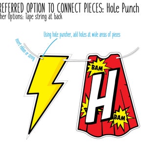 Happy Father's Day Superhero Banner Printable, Fathers Day Party Decor ...