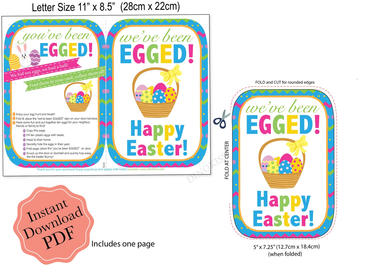 You've Been Egged Printable, We've Been Egged Printable, Easter ...