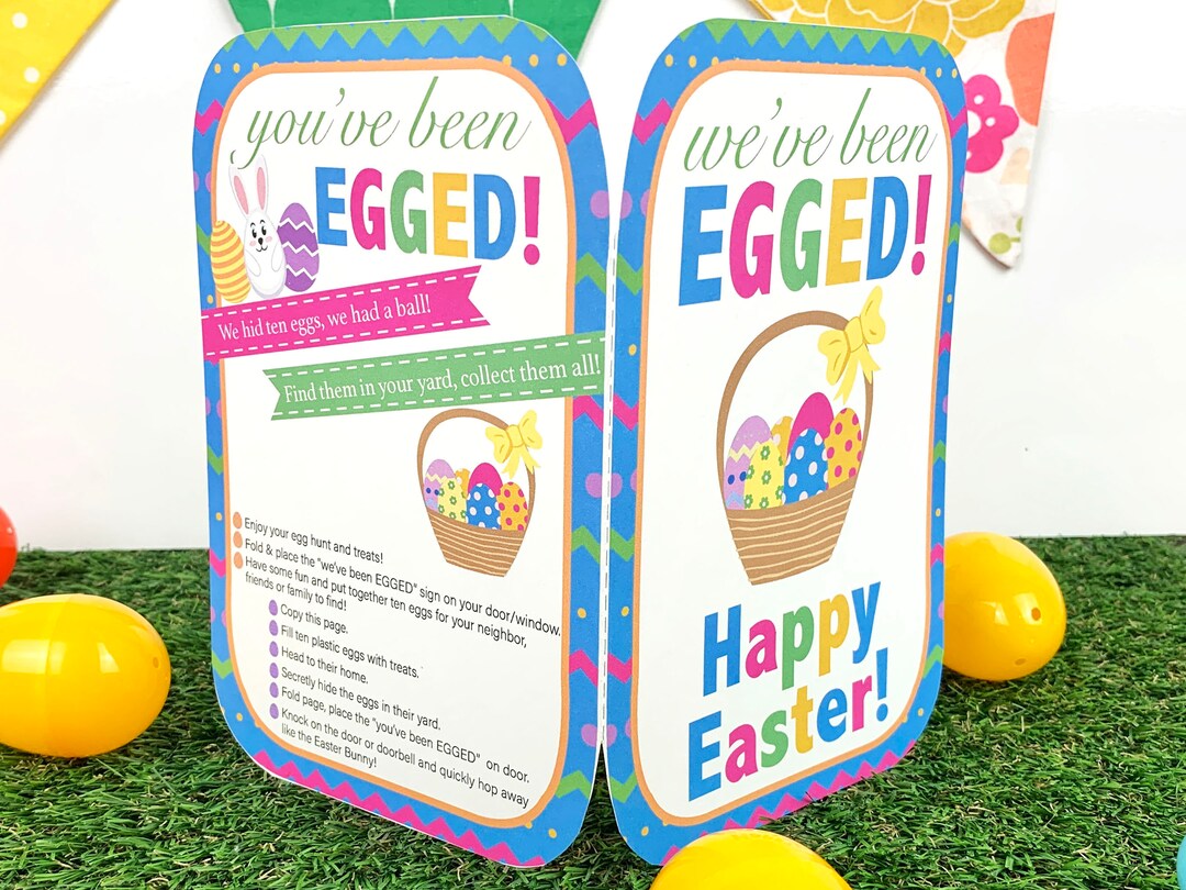 You've Been Egged Printable We've Been Egged - Etsy