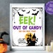 Halloween Out of Candy Sign Printable, Halloween Candy Sign, Halloween ...