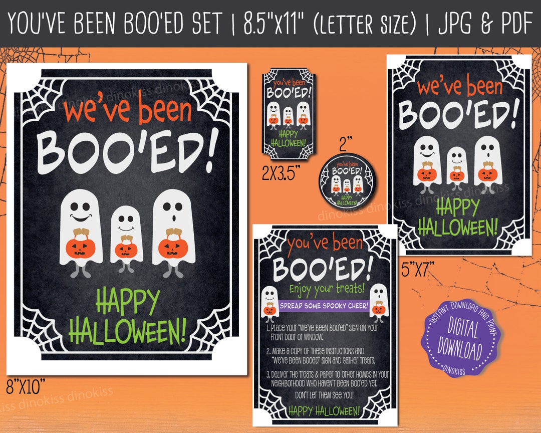You've Been Booed & We've Been Booed Printable Set, Youve Been Booed ...