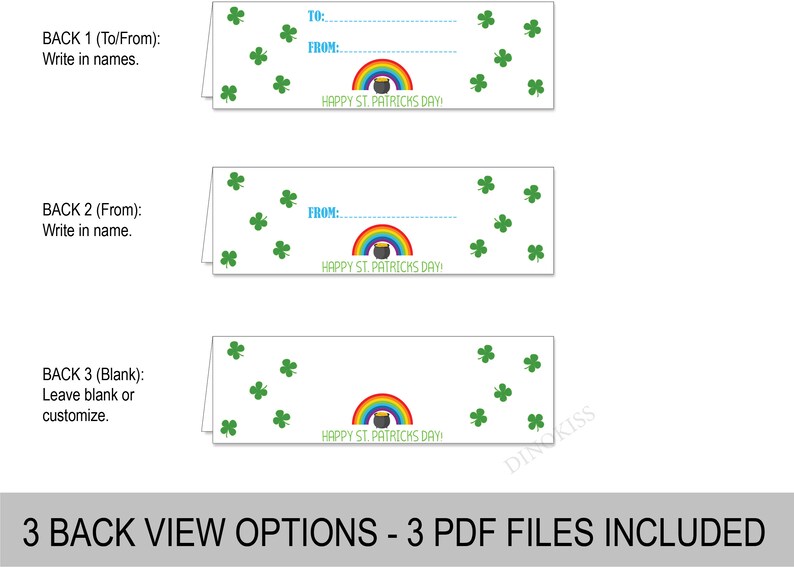 St Patricks Day Bag Toppers Printable St Patricks Bag - Etsy