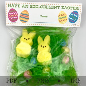 Easter Bag Toppers Printable, Have an Eggcellent Easter Bag Toppers ...