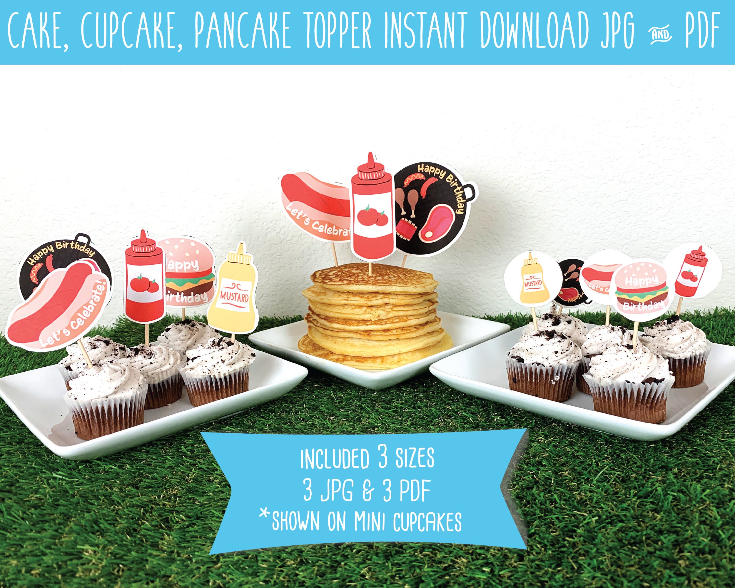 BBQ Birthday Decorations Printable Birthday Grill Printable - Etsy