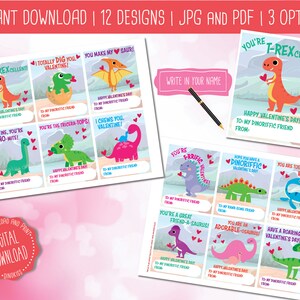 Valentines Day Cards Printable, Dinosaur Valentine, Valentines Day Card ...