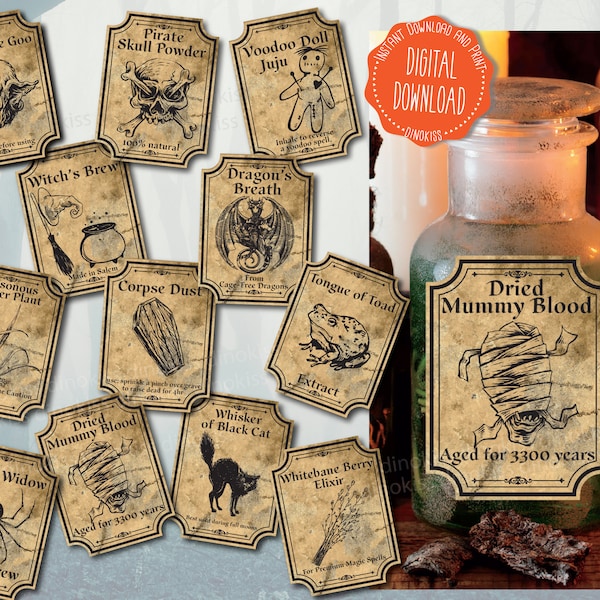 Primitive Labels - Etsy