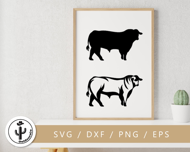 Set of 2 Versions of Angus Cows Svg Png Cut File Black Angus, Red Angus ...