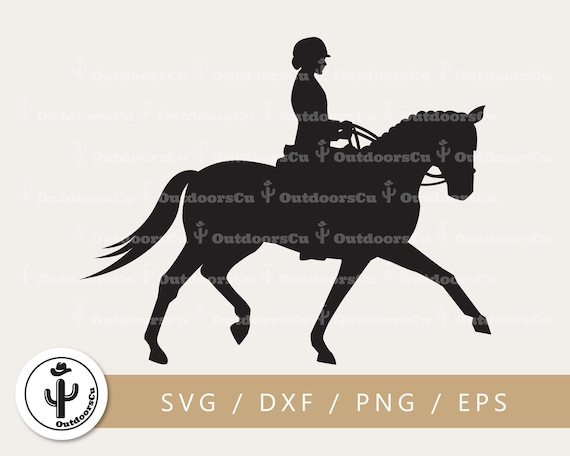Dressage Extended Trot Silhouette