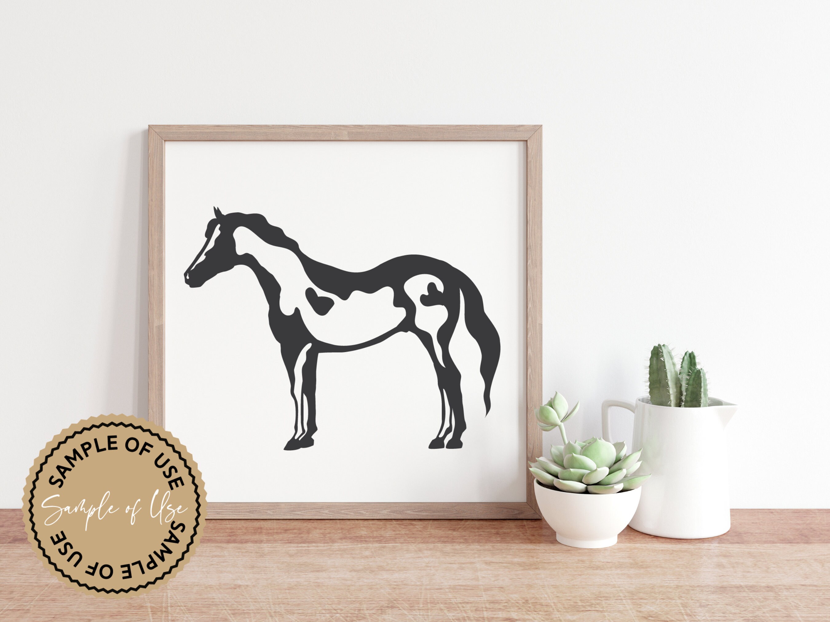 American Paint Horse Svg Png Cut File Pinto Horse Svg Farm Animal Clip ...