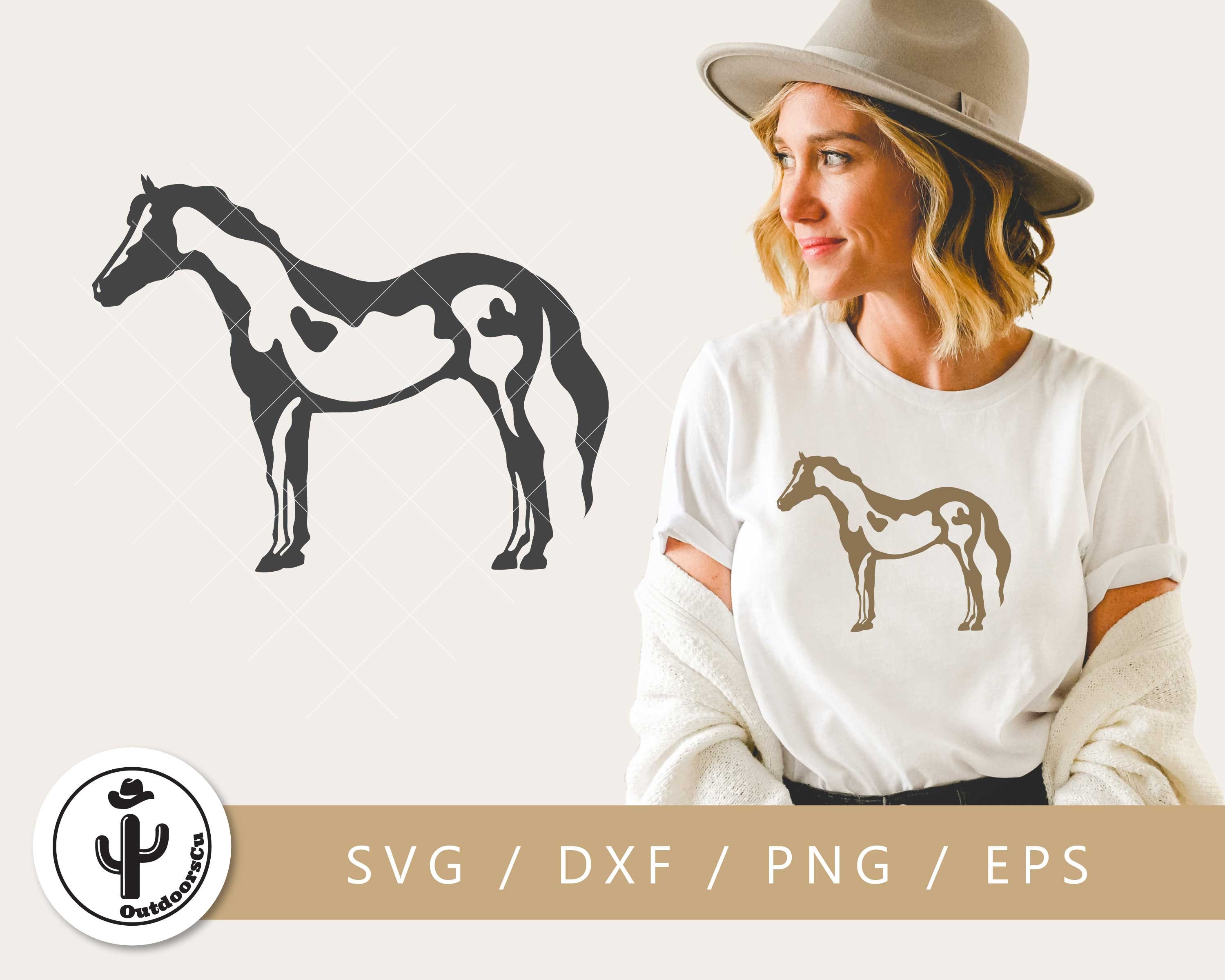 American Paint Horse Svg Png Cut File Pinto Horse Svg Farm Animal Clip ...