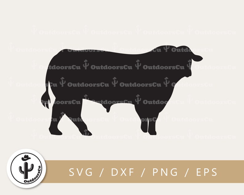 Set of 2 Versions of Angus Cows Svg Png Cut File Black Angus, Red Angus ...