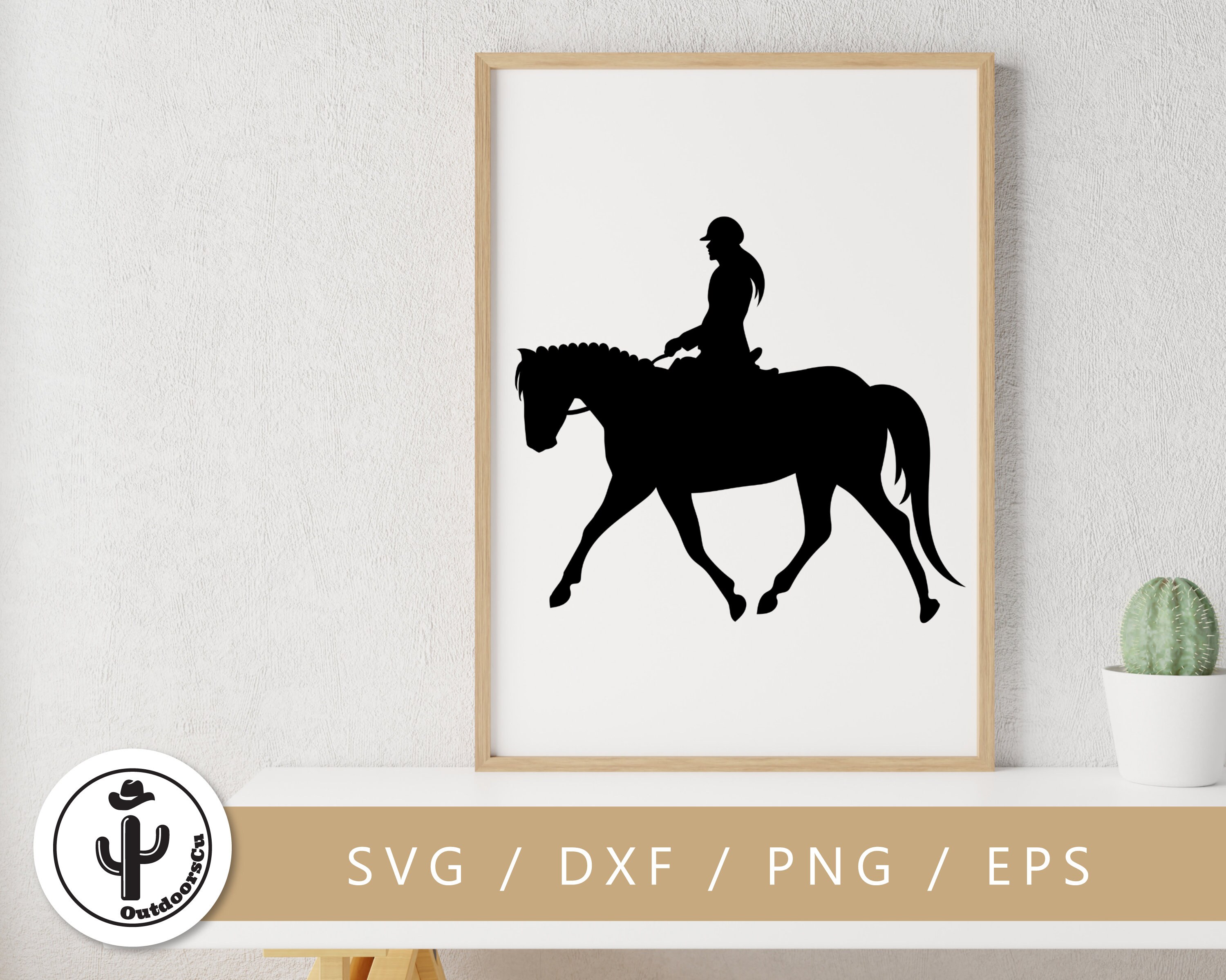 Girl Riding on a Horse Svg Png Cut File Dressage SVG Dressage Rider ...