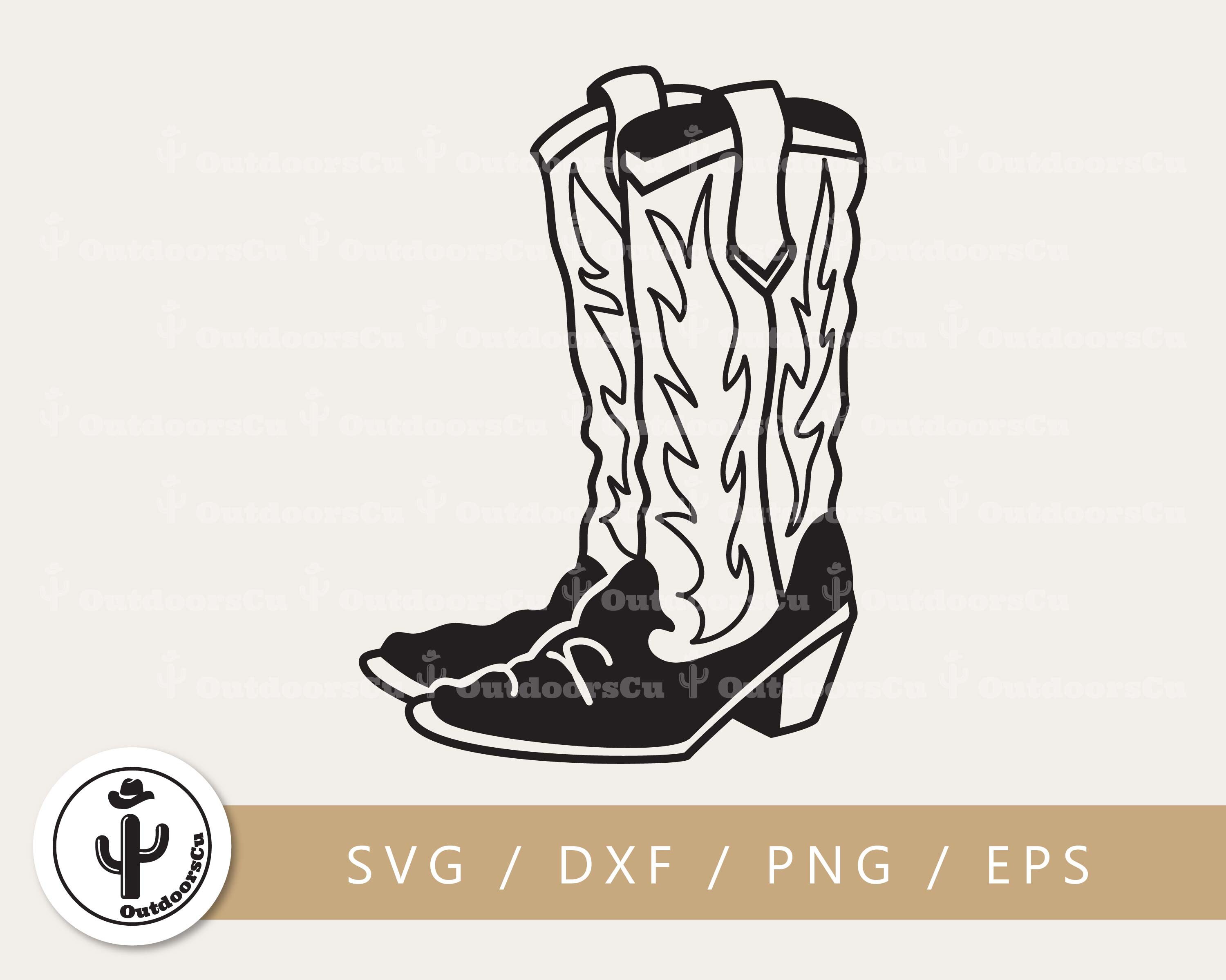 Cowgirl Boots Svg Png Cut File Wild West Svg Western Boots Svg Western ...