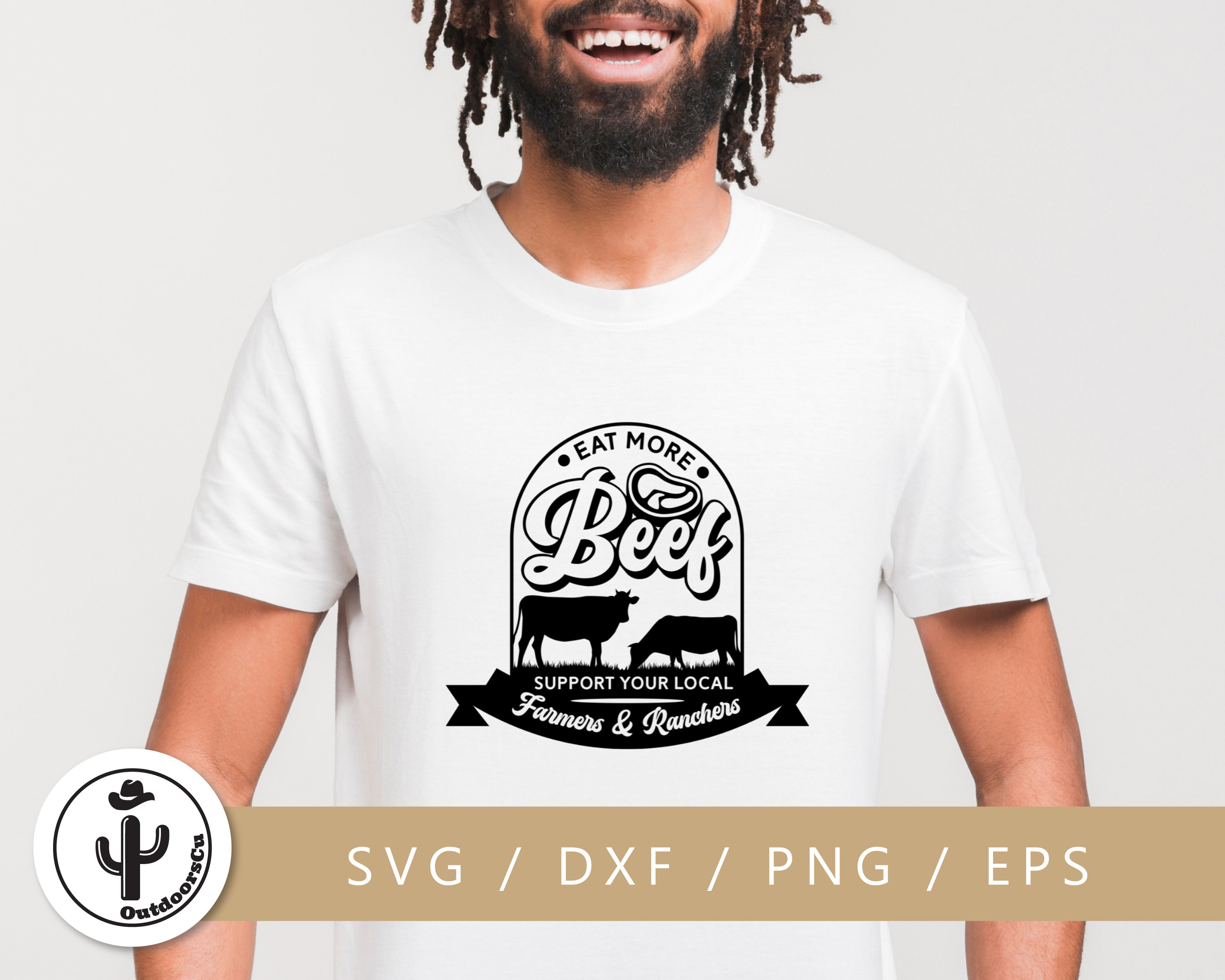 Eat More Beef SVG and Support Your Local Farmer & Rancher Svg Png Cut ...