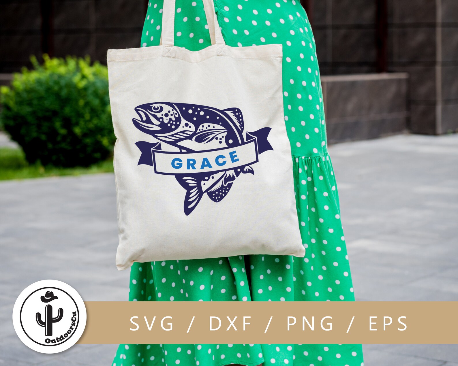 Trout Fish Monogram Svg Png File | Trout Name Fish | Fishing Hobby ...