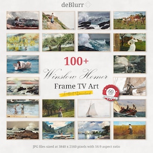 Frame TV Art Winslow Homer 100+ Famous Paintings Bundle • Vintage Frame ...