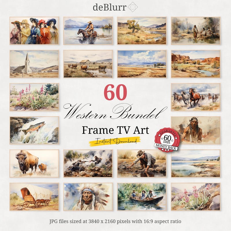 Western Art for Frame Tv - Etsy