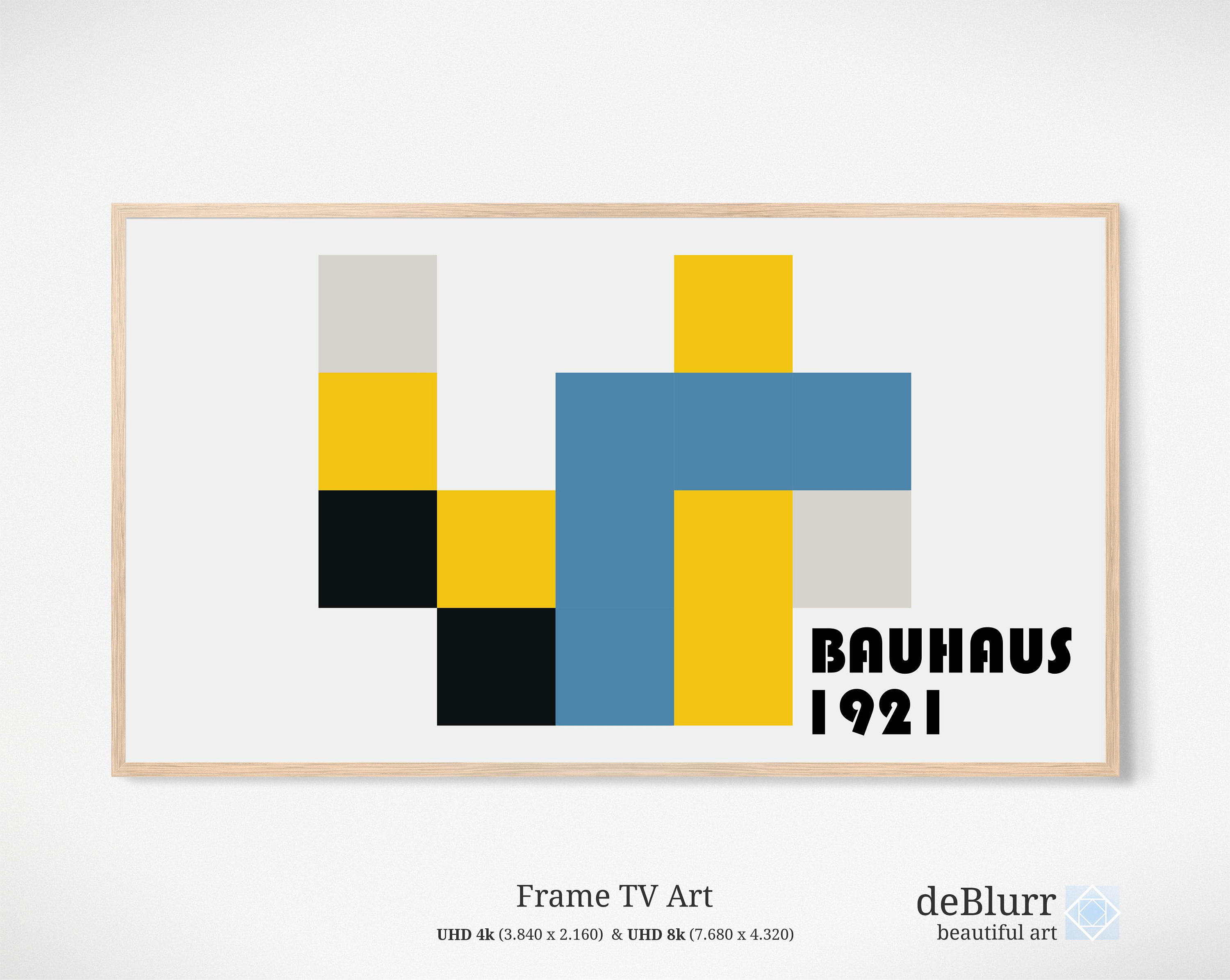 Frame TV Art Bauhaus Design Square Shapes Exhibition • Digital ...