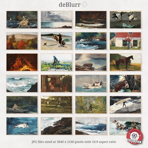 Frame TV Art Winslow Homer 100+ Famous Paintings Bundle • Vintage Frame ...