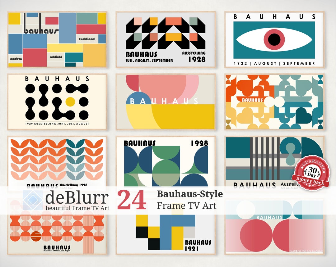 Frame TV Art • Inspired by Bauhaus • Set of 24 • Frame Art Bauhaus ...