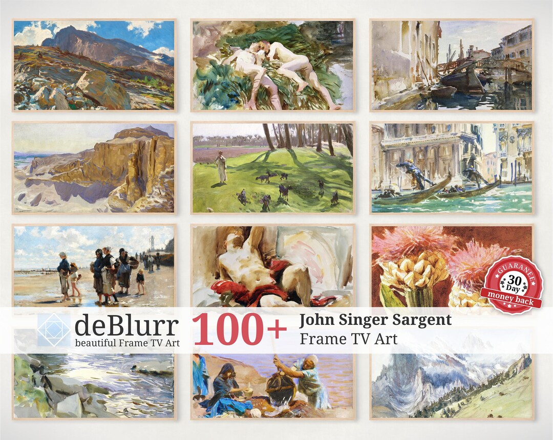 Frame TV Art John Singer Sargent 100+ Famous Paintings Bundle • Vintage ...