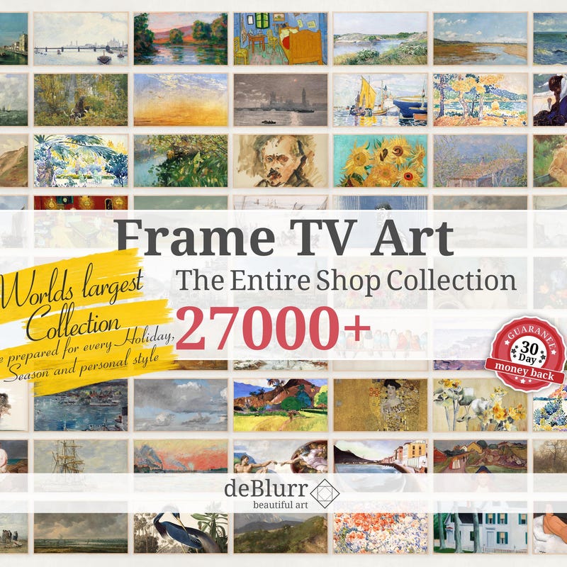 Frame Tv Art - Etsy