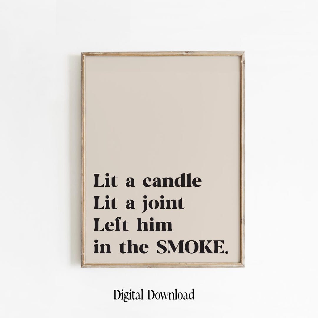 Minimalist Digital Download Wall Art, Modern Edgy Printable Quote ...