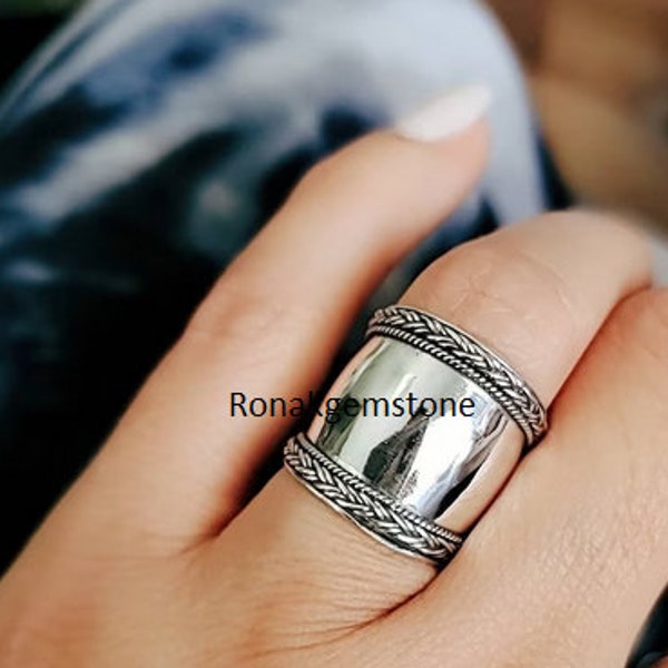 Bold Silver Ring - Etsy