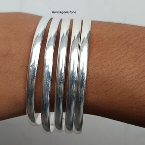 925 Sterling Silver Bangles, Simple Design Bangles ,beautiful Bangle ...