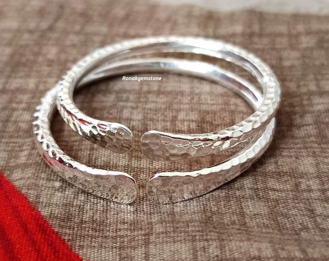 Vintage Rare Ed Levin Sterling Silver Bangle Bracelet With Lovely ...