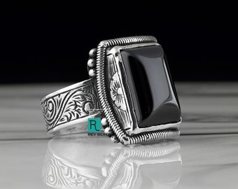 Lucifer Onyx Ring - Etsy