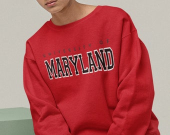 University of Maryland Sweatshirt - Etsy