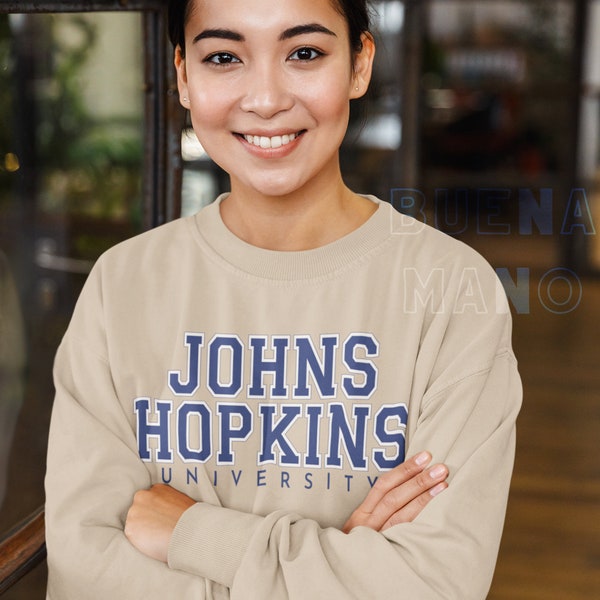 Johns Hopkins University Long Sweatshirt - Etsy
