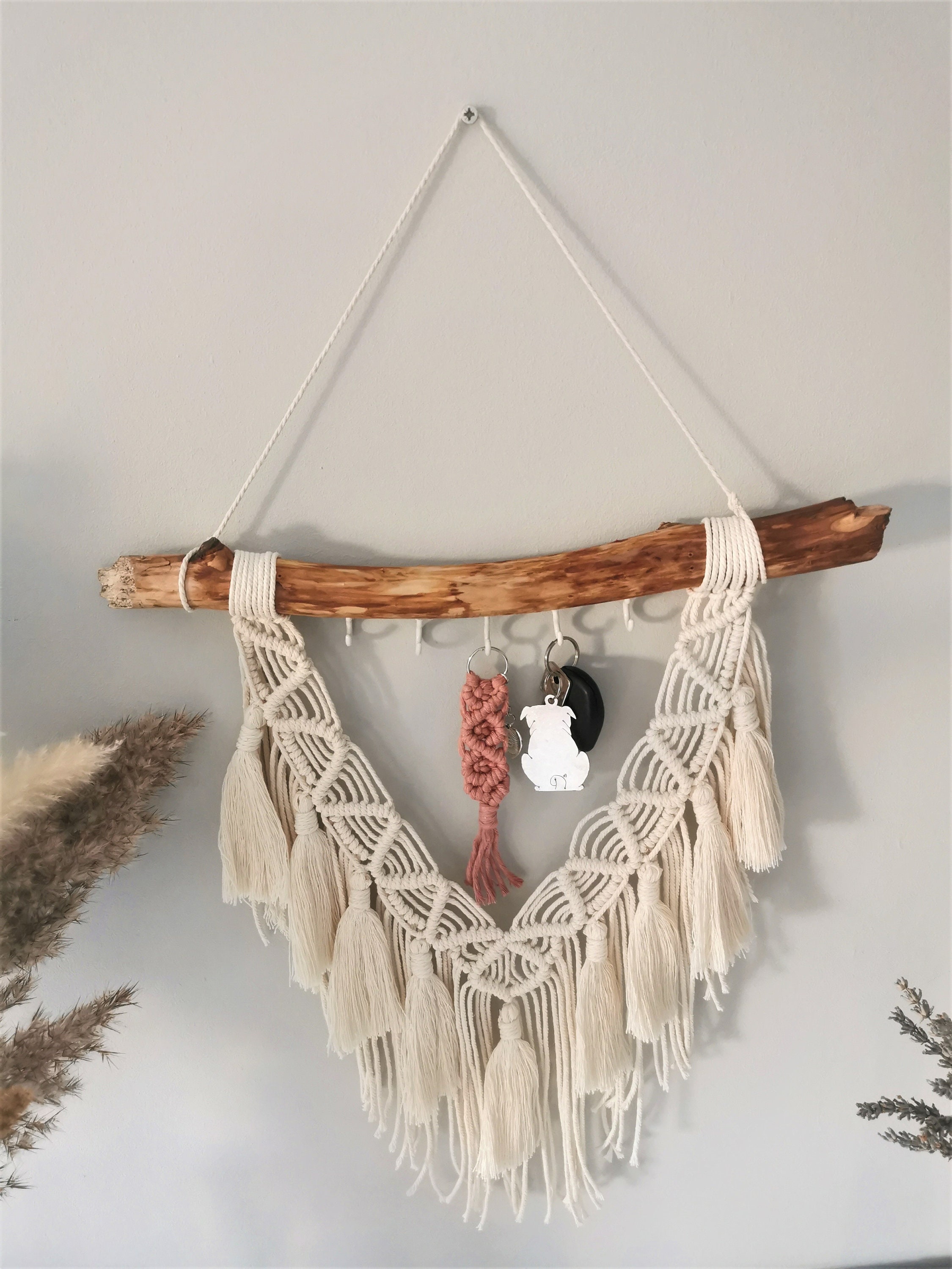 Macrame Key Holder marla Key Board Jewelry - Etsy