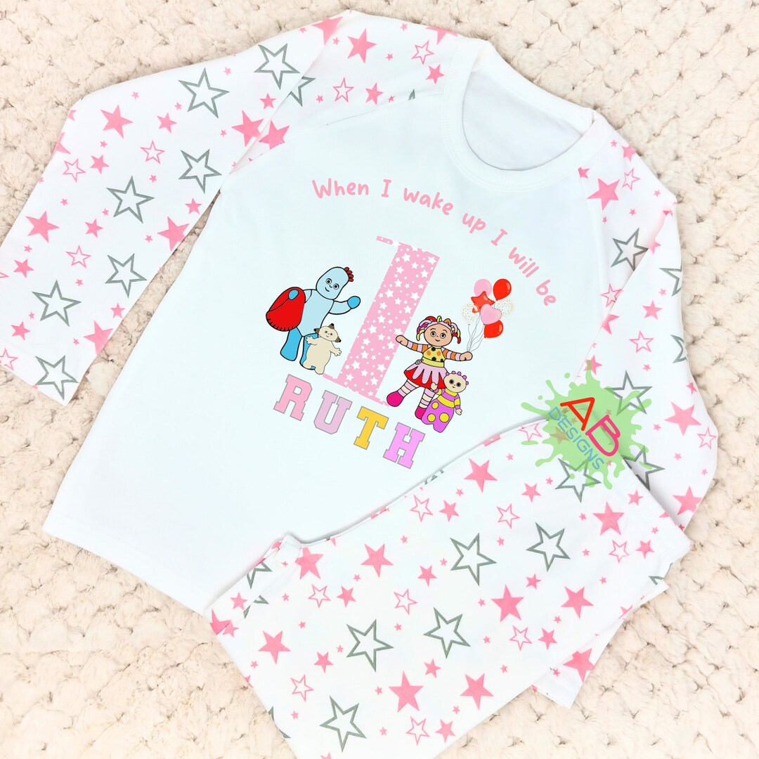 Girls Custom in the Night Garden Two Piece Lounge Set, When I Wake up ...