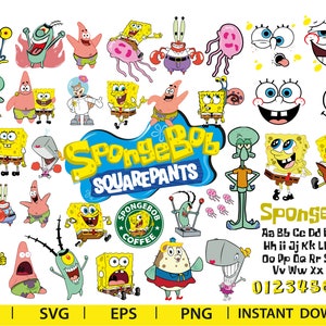 Spongebob Svg - Etsy