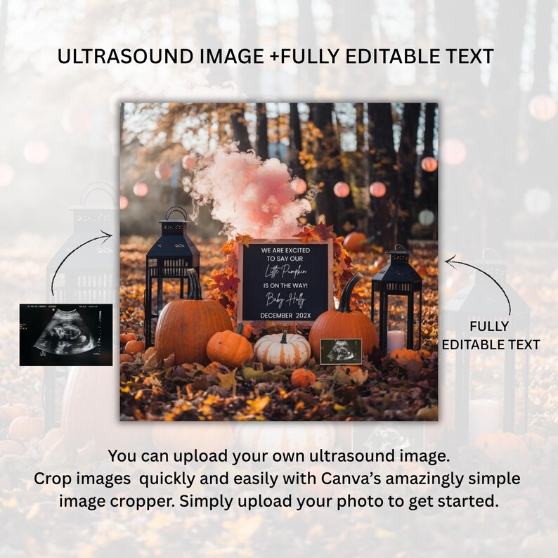 Magical Halloween Pregnancy Announcement, Witch Girl Pumpkin Gender ...