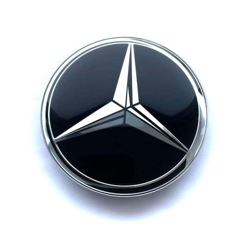 4 Items 56mm / 52mm Mercedes Benz Wheel Center Hub Caps Covers New Logo ...
