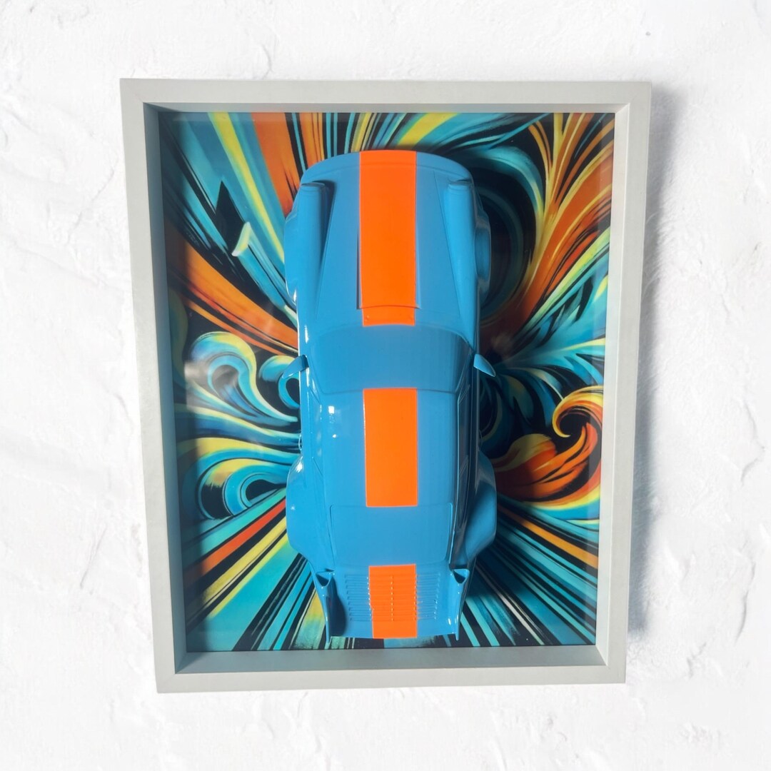 Porsche 911 964 RWB Gulf Wall Art Picture Frame Art Decor Gifts Picture ...