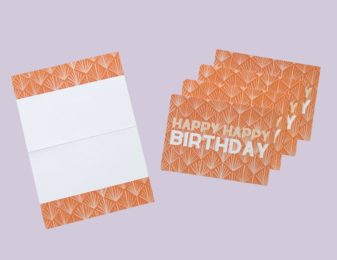 Happy Happy Bday Card - Etsy