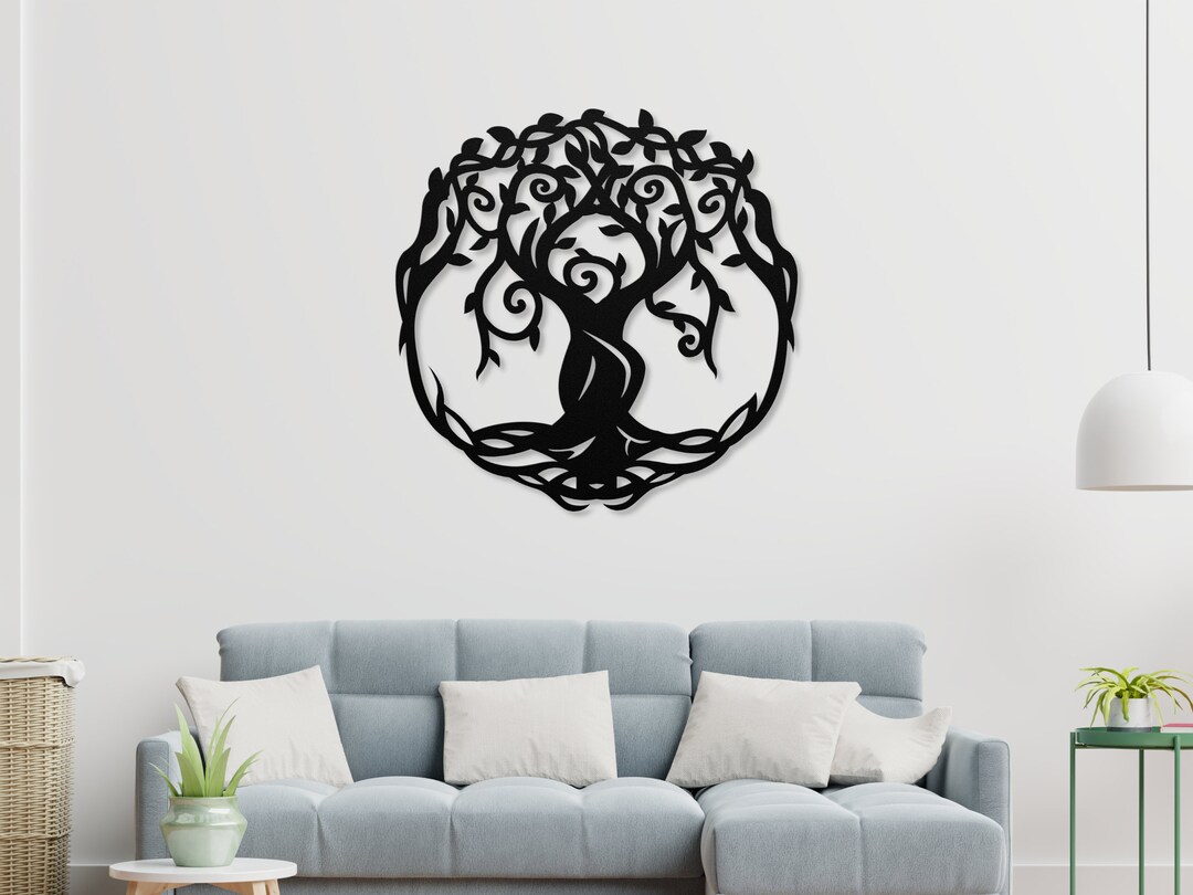 Tree of Life Metal Wall Art, Tree of Life Wall Decor, Metal Tree of ...
