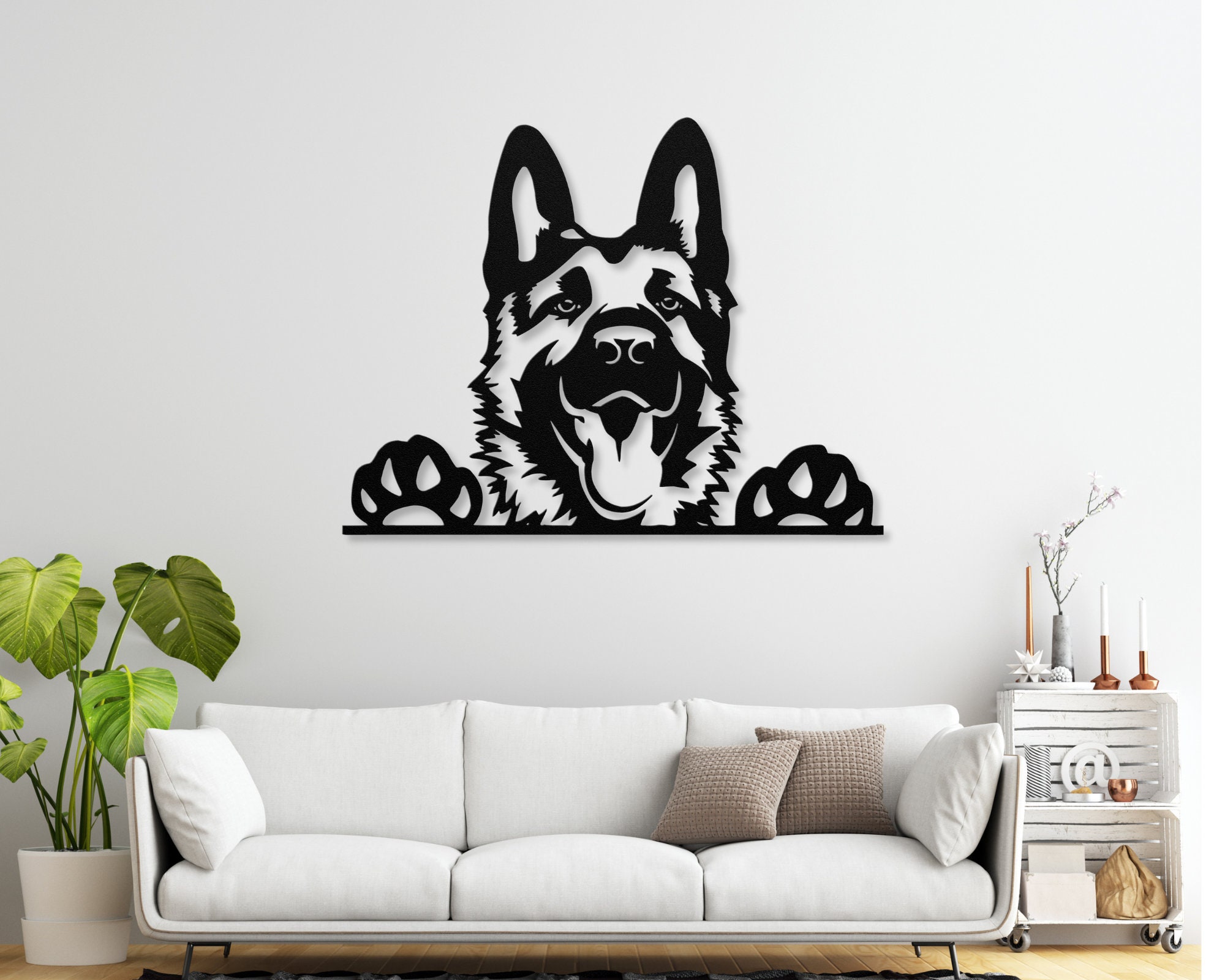 German Shepherd Metal Wall Art German Shepherd Gifts Dog - Etsy