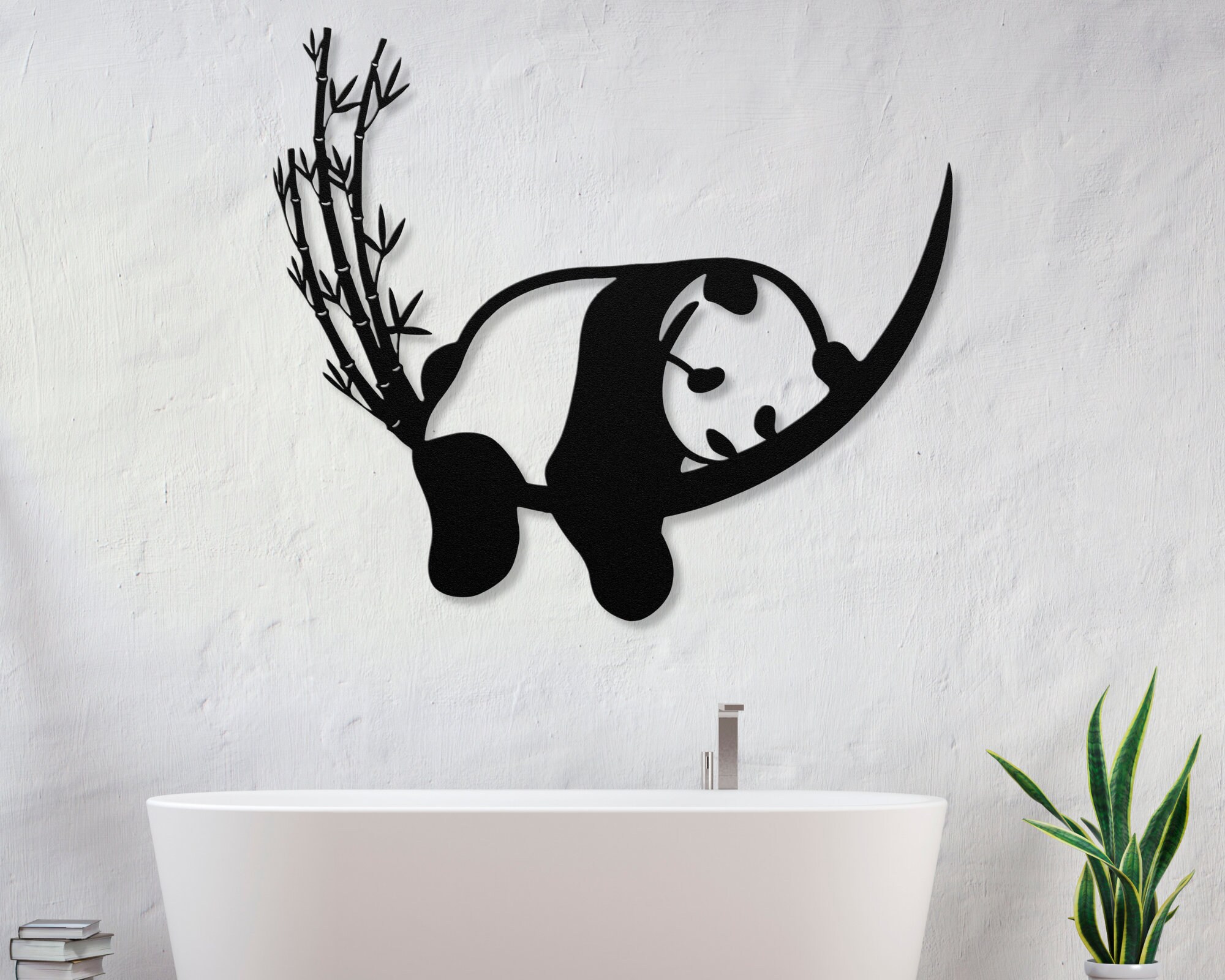 Panda Metal Wall Art Nursery Home Decor Panda Wall Art - Etsy